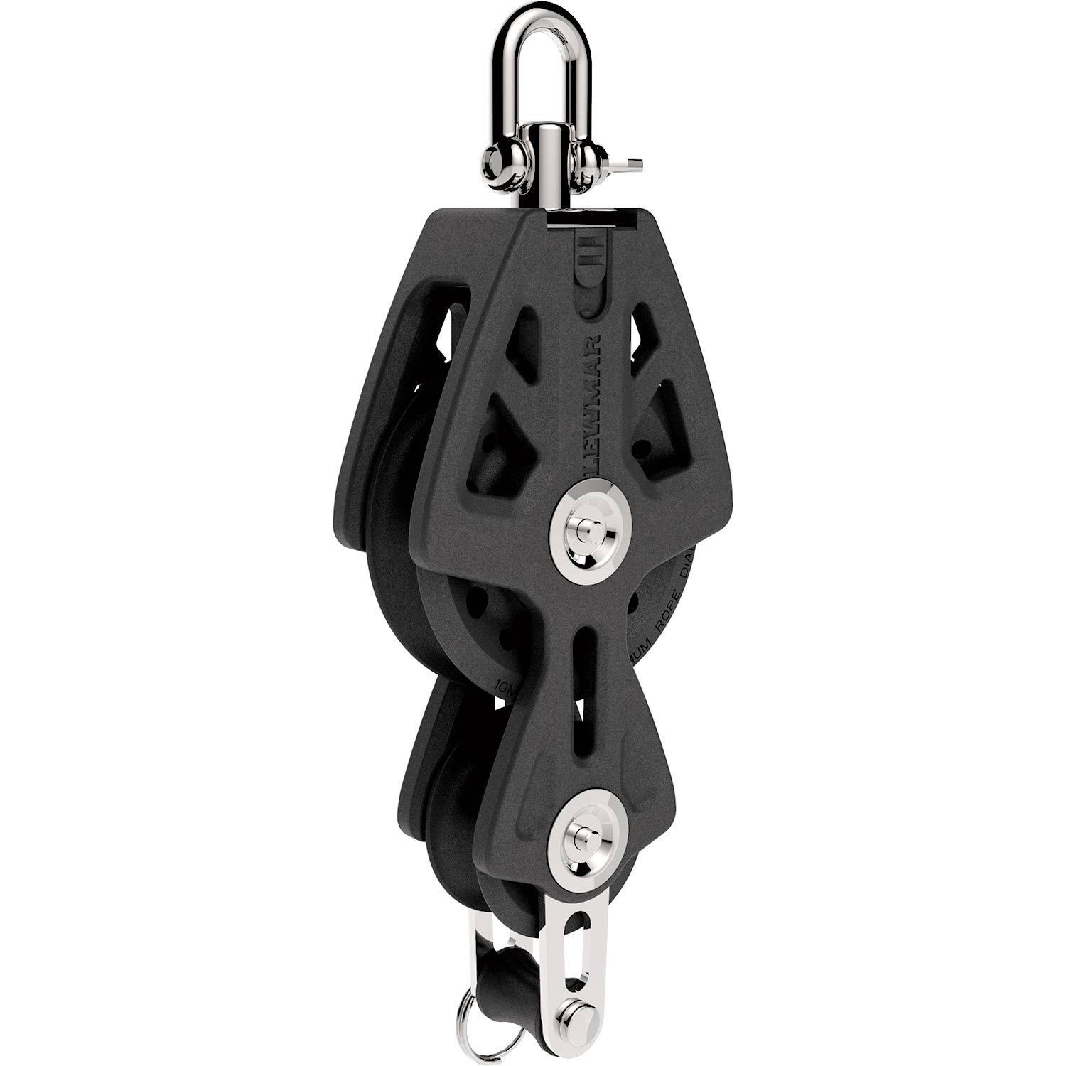 LEWMAR 50mm Synchro Fiddle Block with Becket