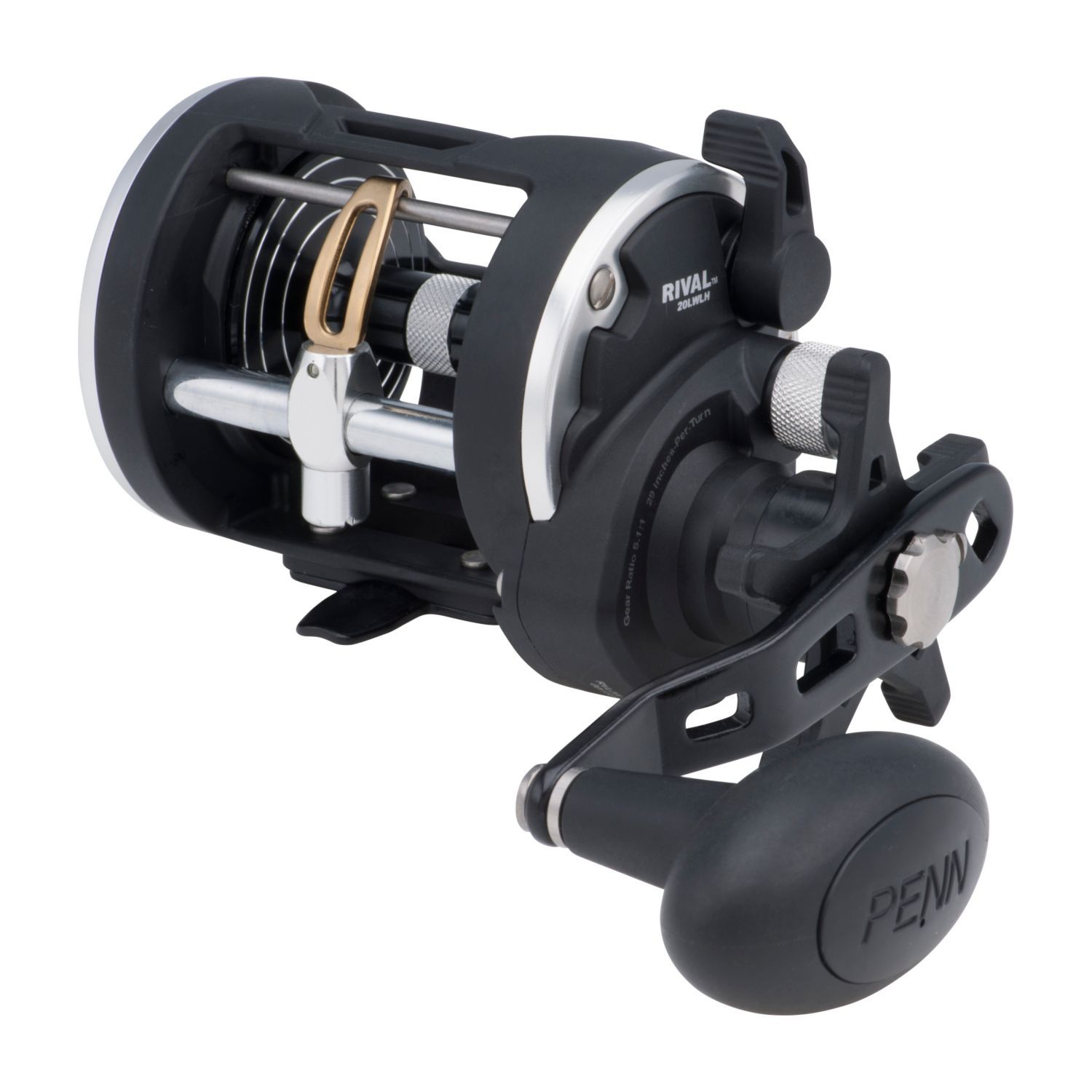 PENN Rival 20LWLH Left-Hand Level Wind Conventional Reel