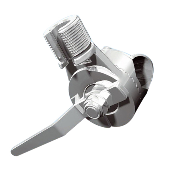 SHAKESPEARE Stainless Steel Ratchet Rail Mount with Hole for Cable