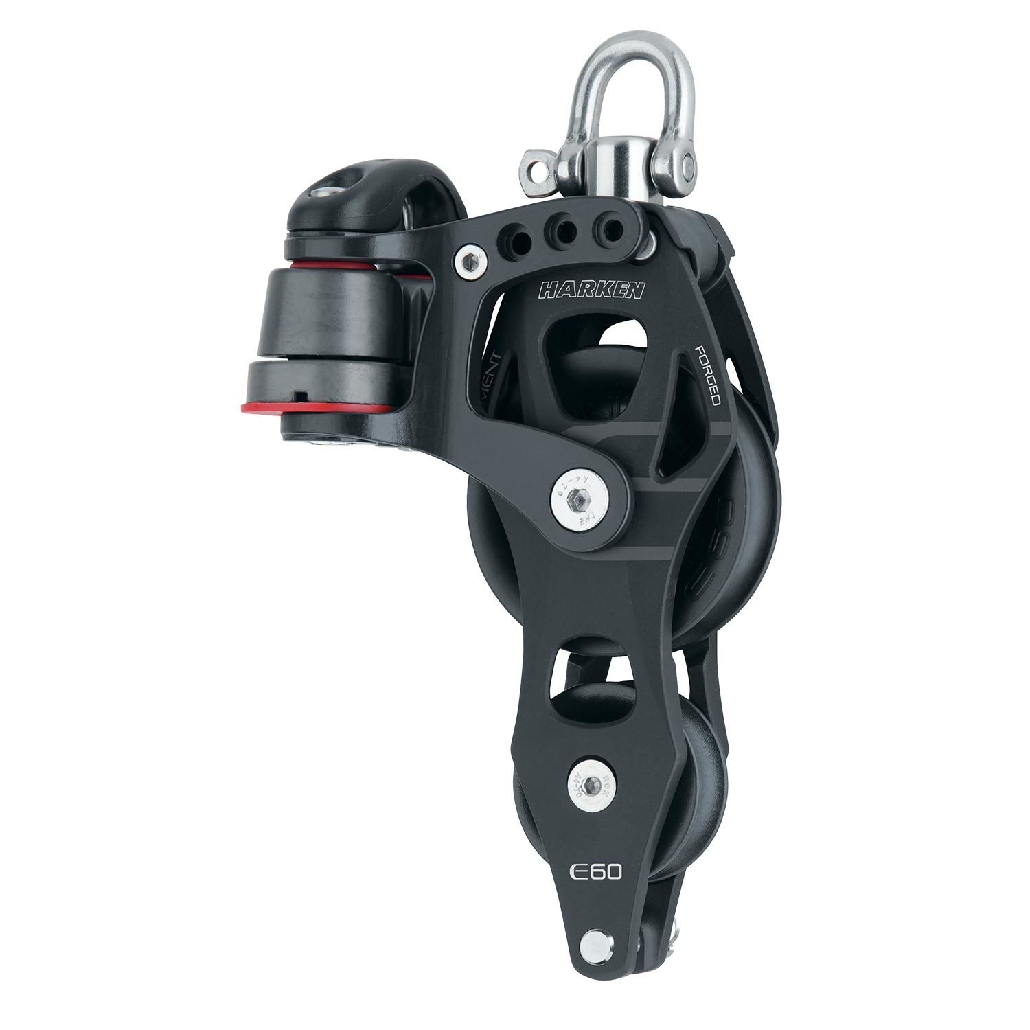 HARKEN 60 mm Element Fiddle with Becket, Cam Cleat and Swivel/Locking ...