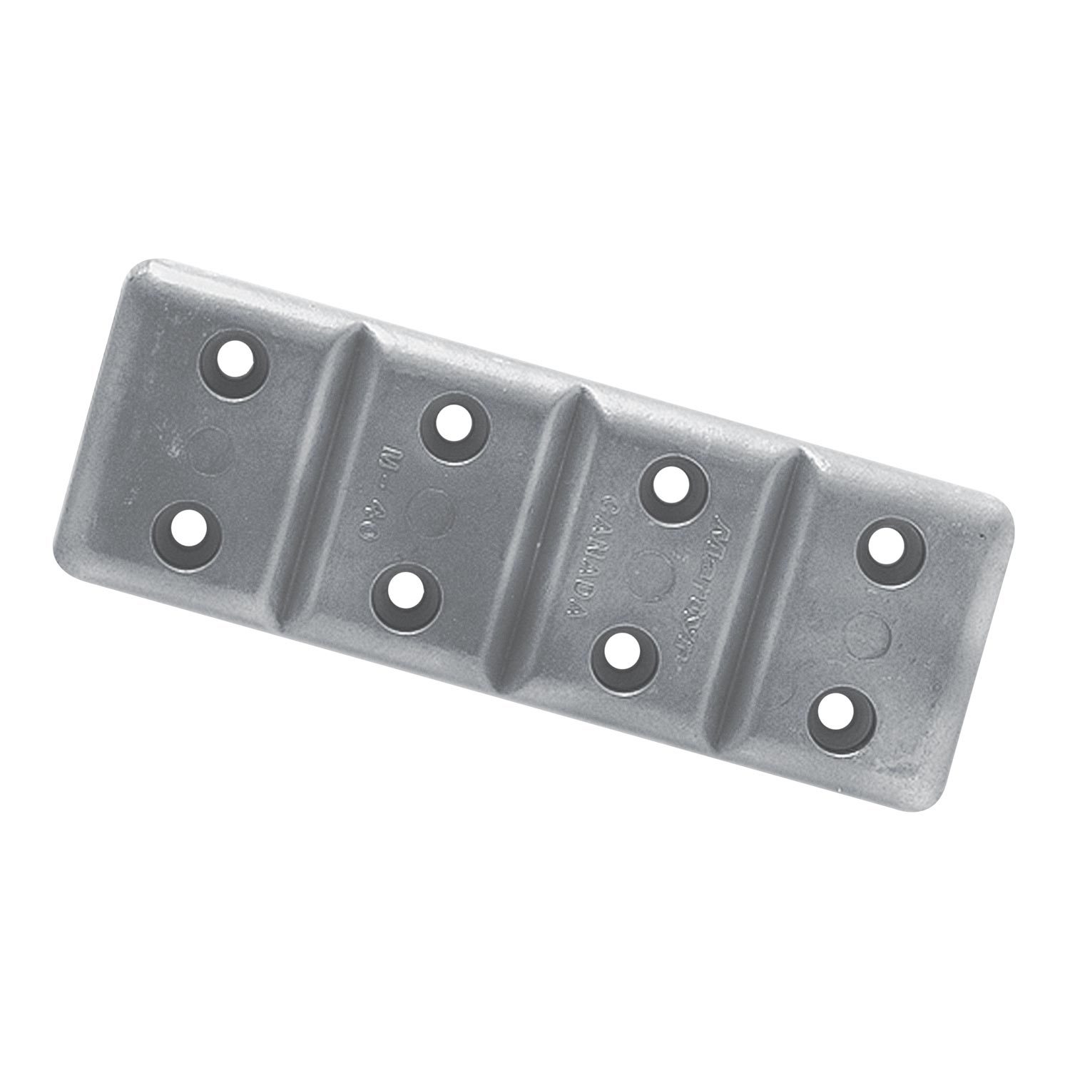 MARTYR Bolt-On Magnesium Medium Streamlined Hull Anode, 2.6" x 7.3" x 0.5"