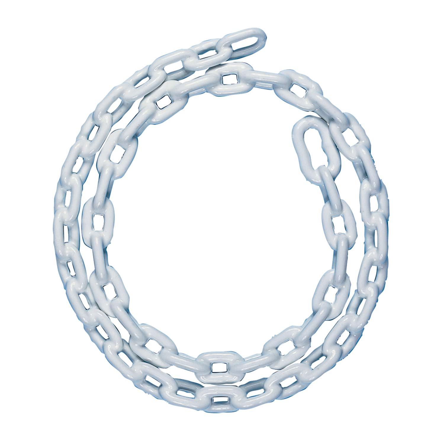 ACCO Precut Vinyl-Coated Chain, 3/16" x 4'