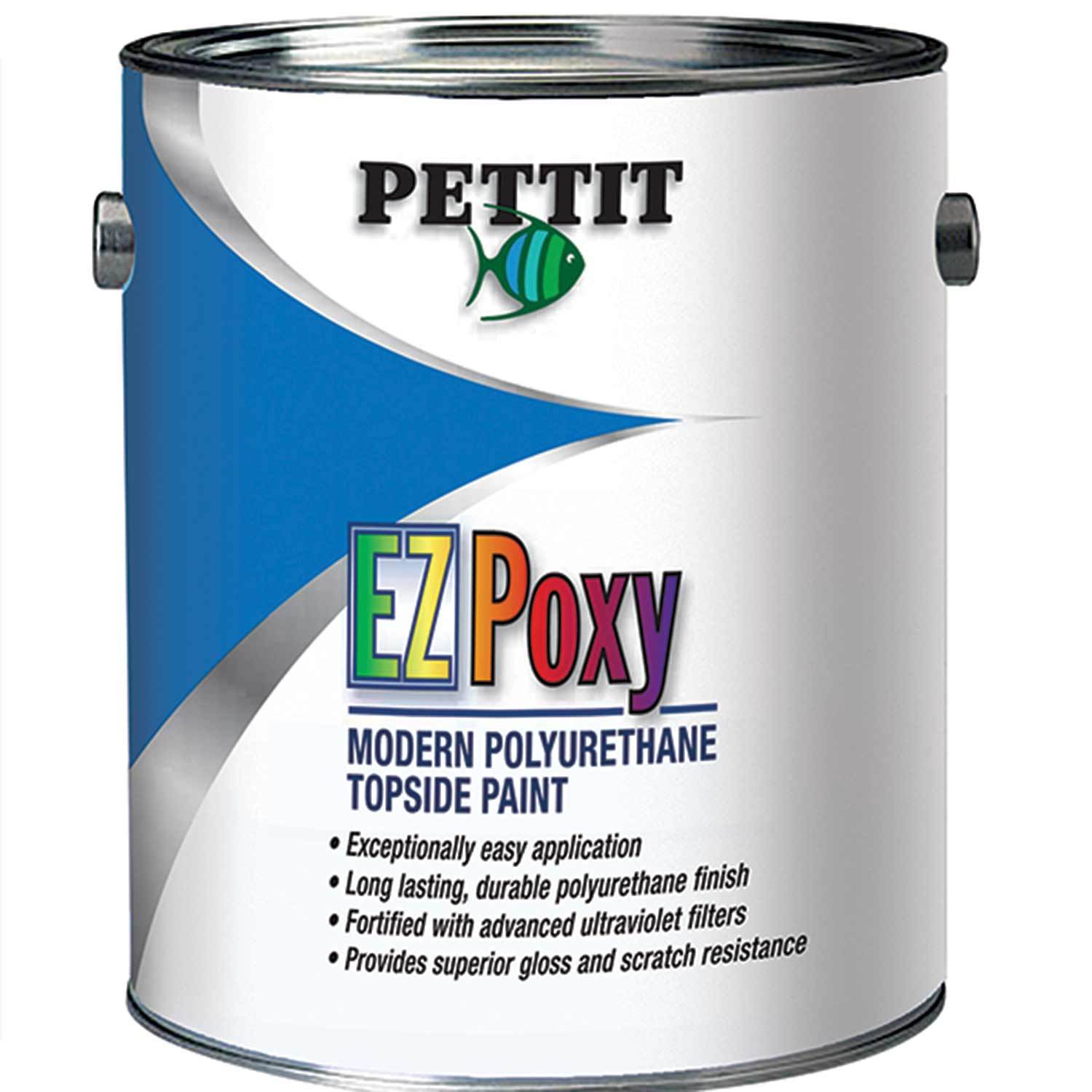 PETTIT PAINT EZ-Poxy Modern Polyurethane Topside Paint, Mist Gray, Quart
