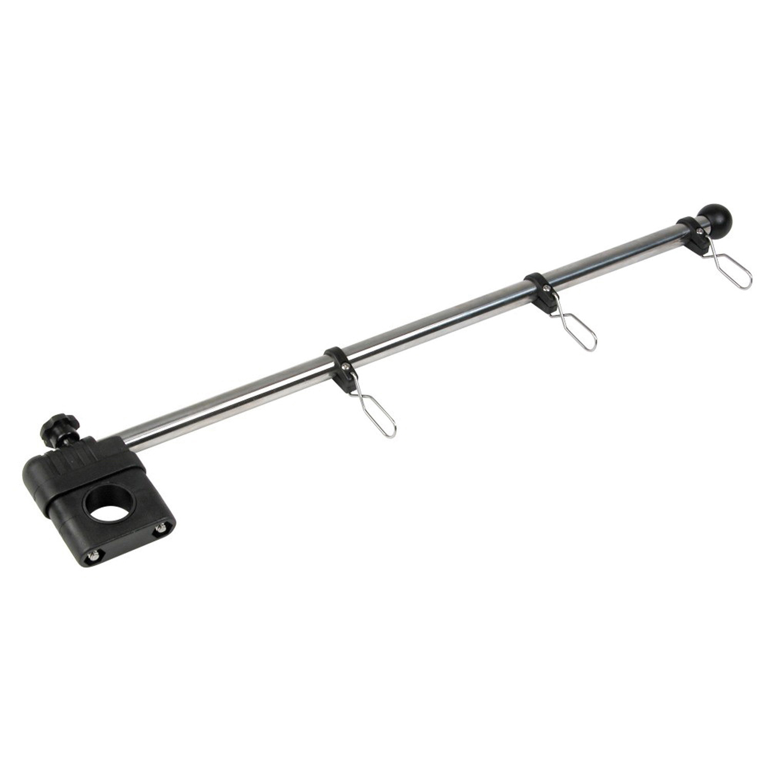 WHITECAP 1/2" Stainless Steel Rail-Mount Flagstaff with Nylon Bracket