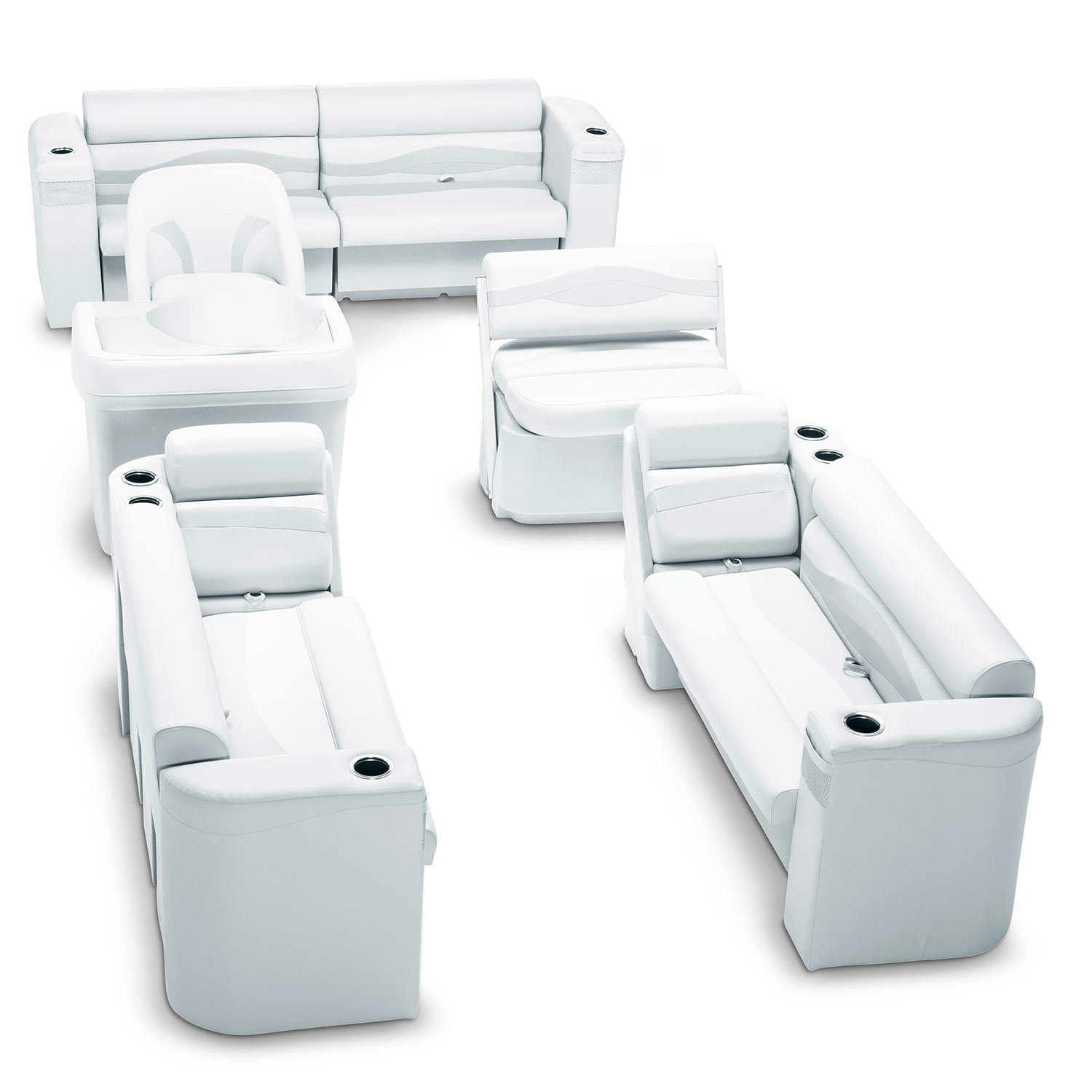 TAYLOR MADE Premium Pontoon Seating Kit, White