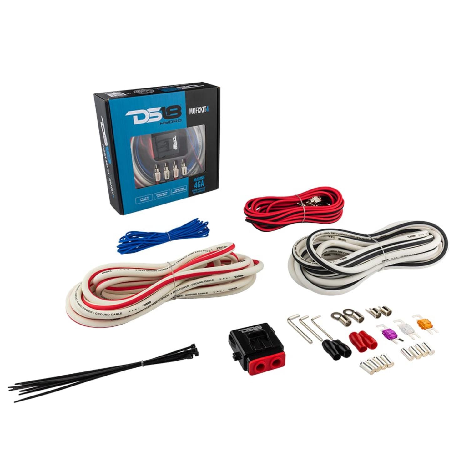 DS18 Marine Tinned OFC Installation Kit, 4-GA