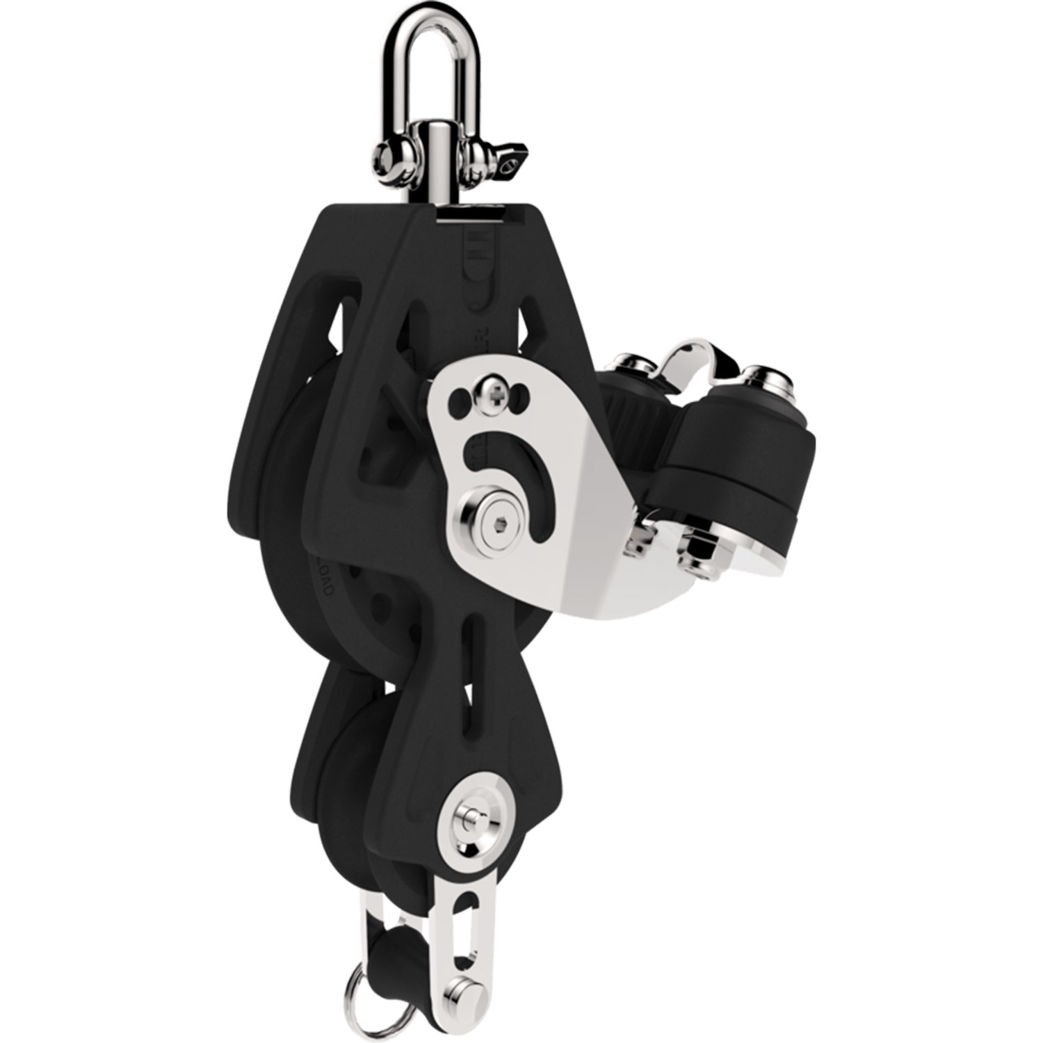 LEWMAR 72mm Synchro Block, Fiddle Becket with Cam