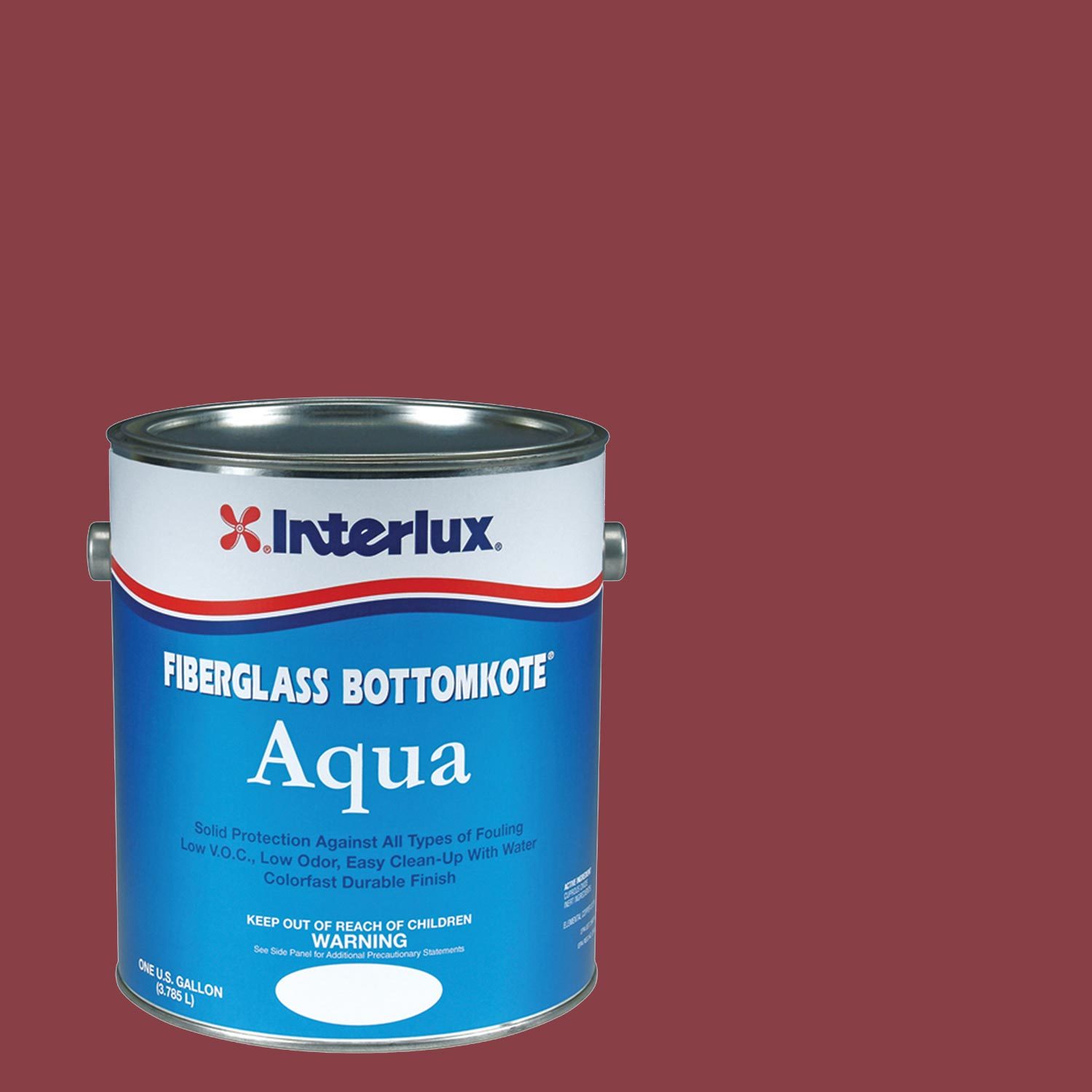 INTERLUX Fiberglass Bottomkote Aqua, Red, Gallon