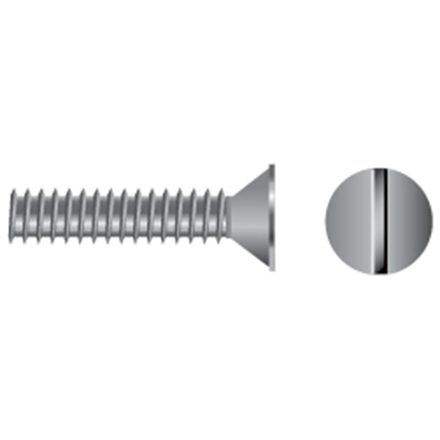 FASCO FASTENER 5/16-18 X 5" Stainless Steel Slotted Flat Head Coarse ...