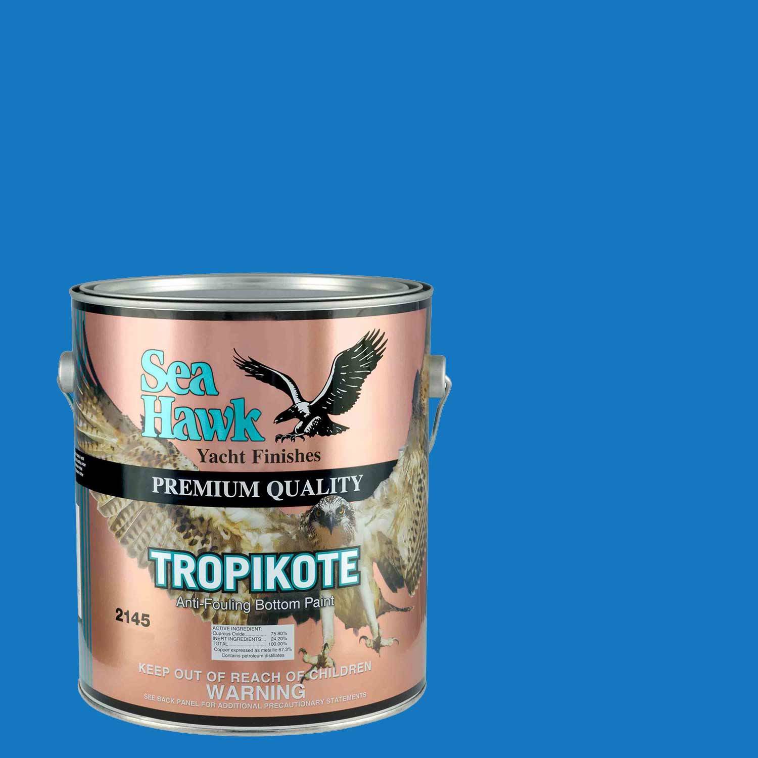 SEA HAWK TropiKote Antifouling Paint, Blue, Gallon