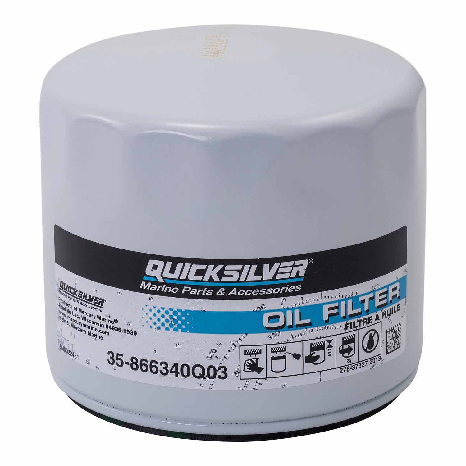 QUICKSILVER Quicksilver Oil Filter 866340Q03