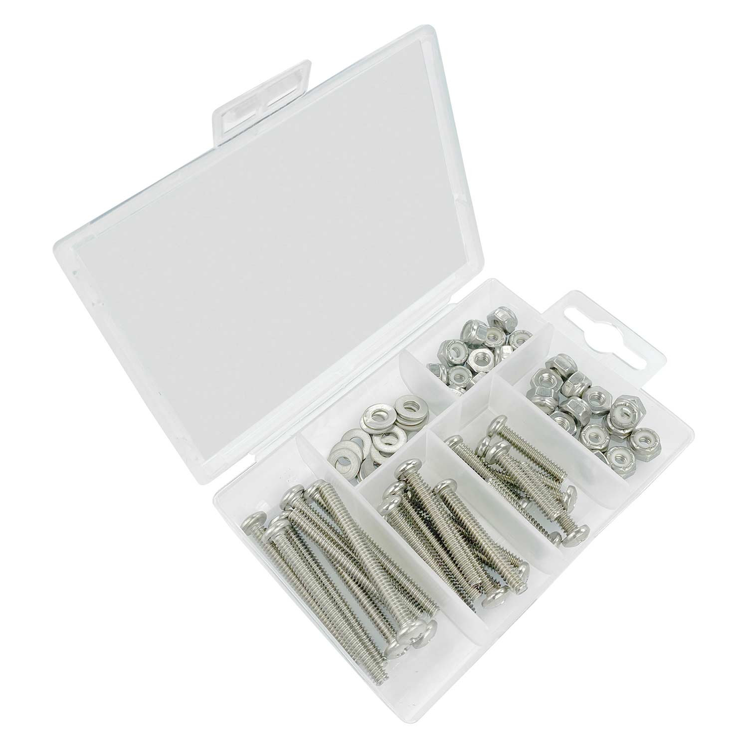 SEAFIT Phillips Pan Head Machine Screw Kit, 72 Piece, Stainless Steel