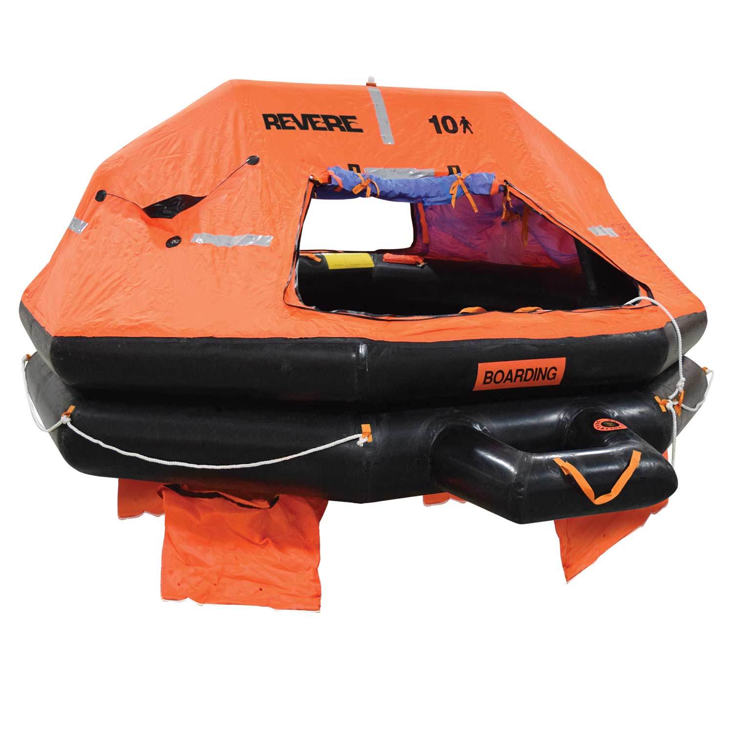 REVERE SURVIVAL USCG/SOLAS, 10-Person Life Raft, B Pack