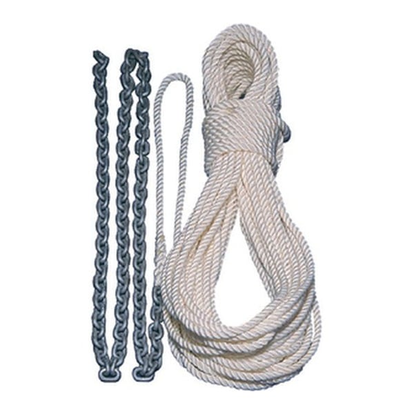LEWMAR 15' X 1/4" Premium Three-Strand Anchor Rode