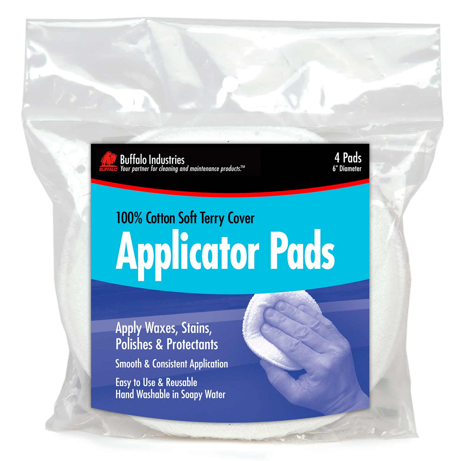 BUFFALO Cotton Applicator Pads