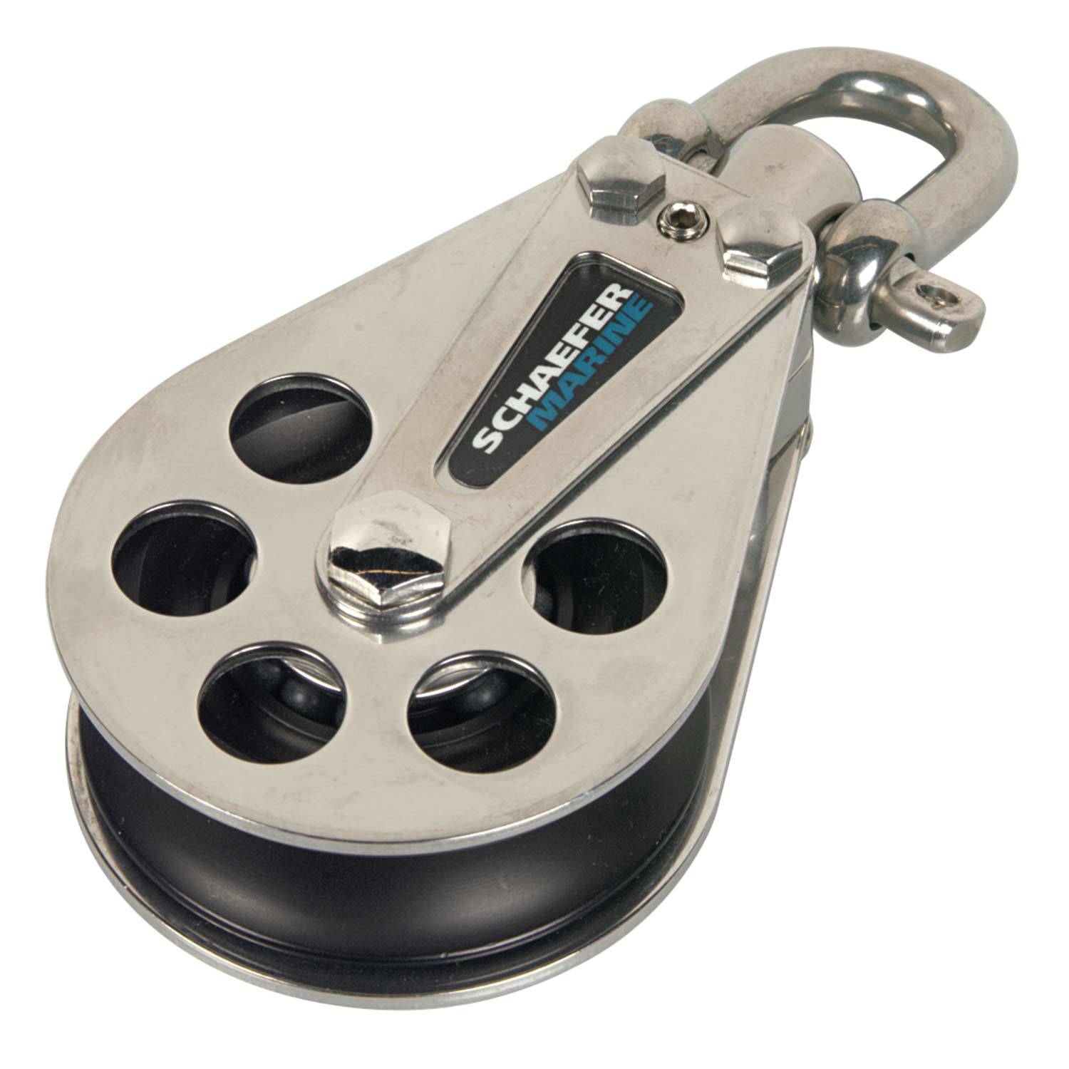 SCHAEFER 8 Series Universal Head Block, Single, Stainless Cheeks, 13.8oz.