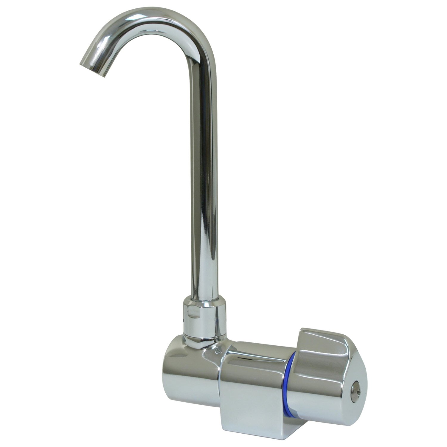 SCANDVIK Folding Cold Water Tap Marine Faucet, Chrome Finish
