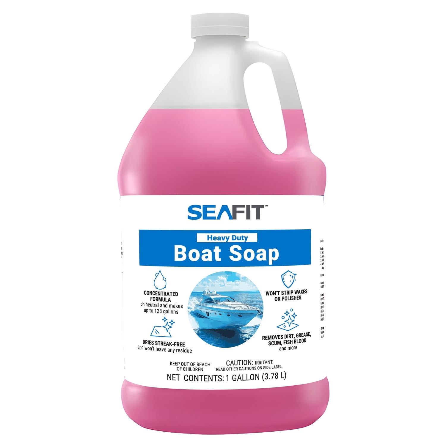 SeaFit Heavy Duty Boat Soap | 1 Gallon Cleaner