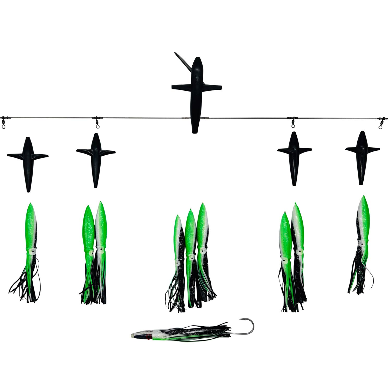 CHATTER LURES 36" Side Tracker 9" Bulb Squid