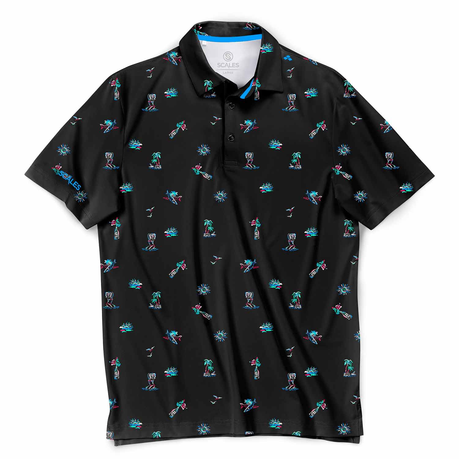 SCALES Men's Surf & Slay Polo