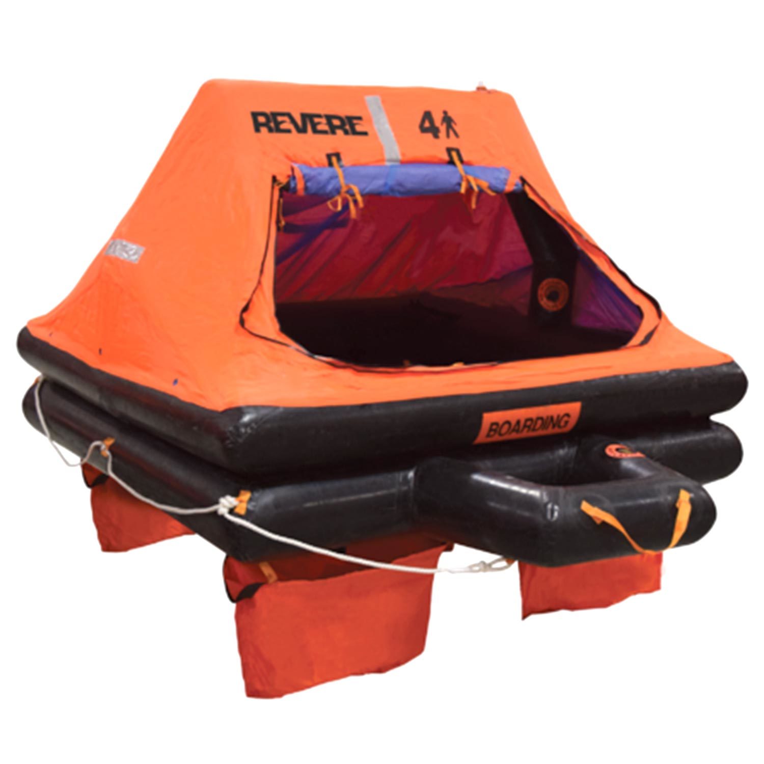 REVERE SURVIVAL USCG 4-Person Low Profile Life Raft A Pack