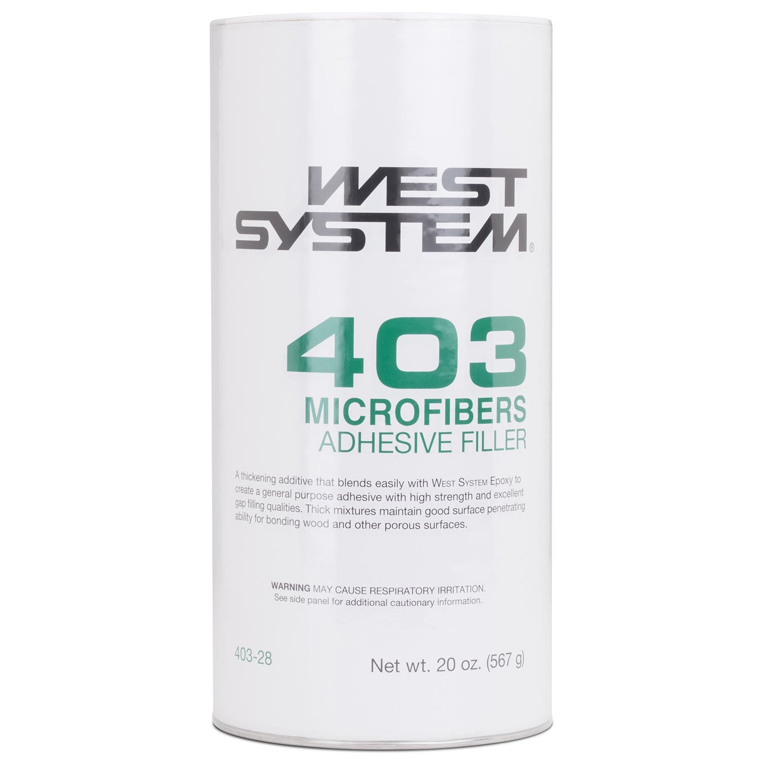WEST SYSTEM #403 Microfibers Adhesive Filler, 20 oz.