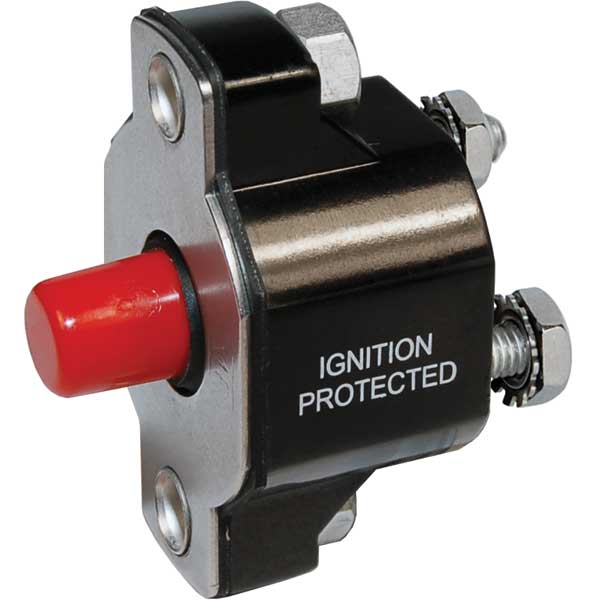 BLUE SEA SYSTEMS Medium-Duty Push-Button Reset-Only Circuit Breakers