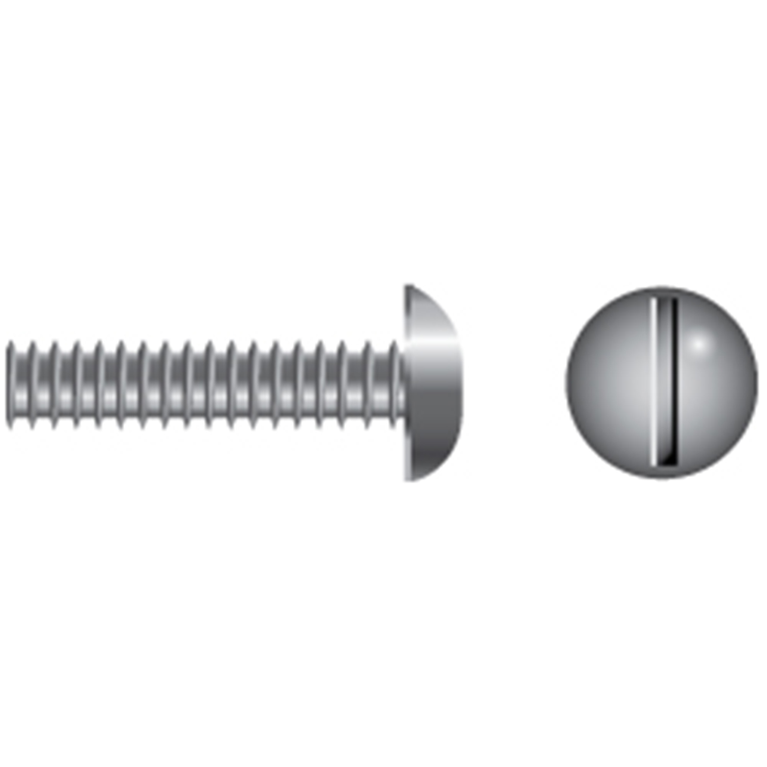 FASCO FASTENER 12-24 X 1 1/8" Stainless Steel Slotted Round-Head Coarse ...