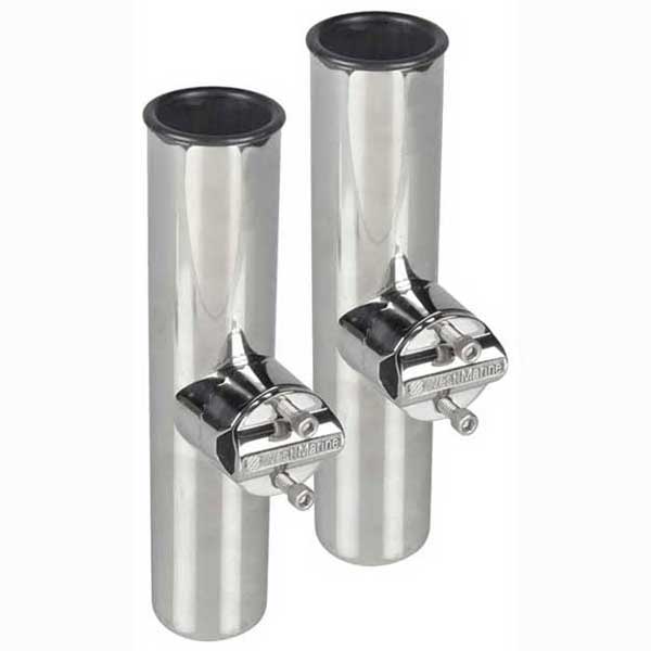 WEST MARINE Stainless-Steel Clamp-On Rod Holder