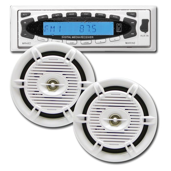 POLY-PLANAR MR45D Digital Stereo Receiver & Speaker Package