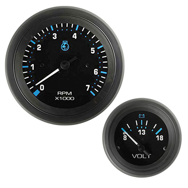 SIERRA Eclipse Series Twin Engine Add On O/B 2 Gauge Set