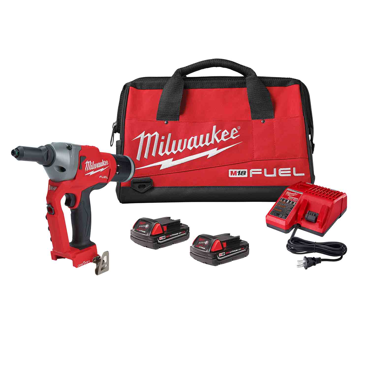 MILWAUKEE M18 FUEL™ 1/4" Blind Rivet Tool with ONE-KEY™ Kit