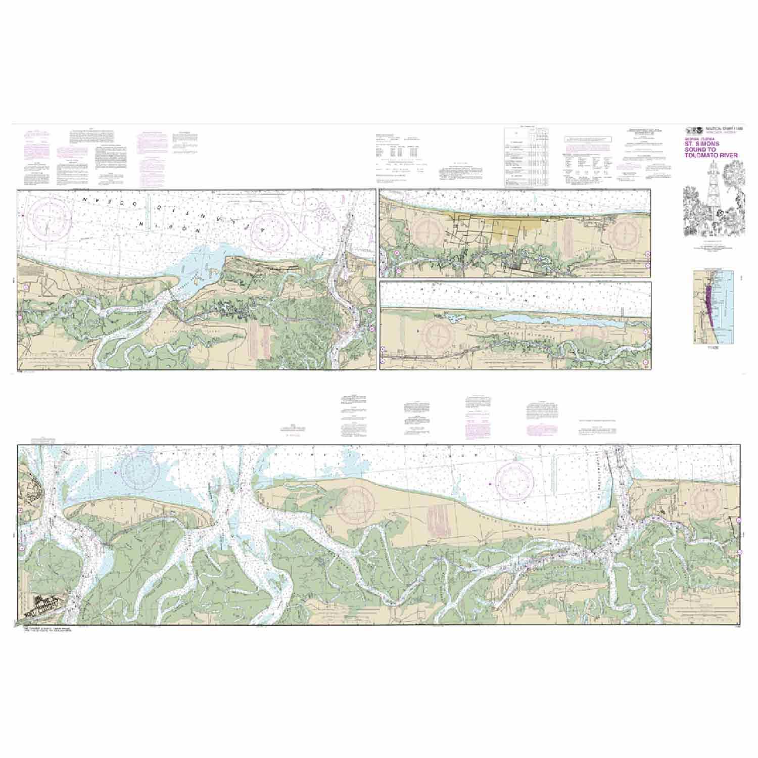 MAPTECH #11489 St. Simons Sound to Tolmato River