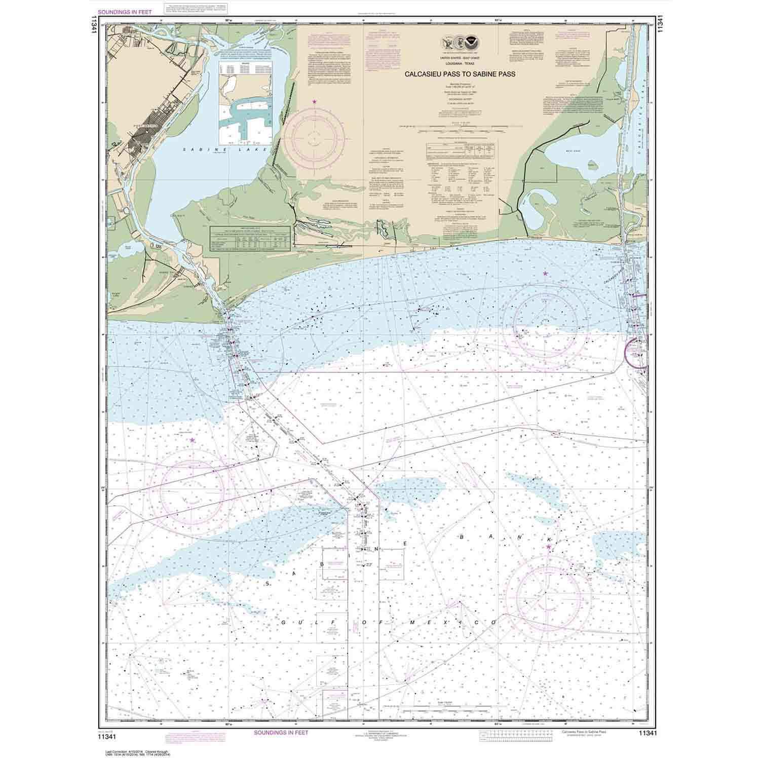 Calcasieu Pass to Sabine Pass 35 X 45 Waterproof | West Marine