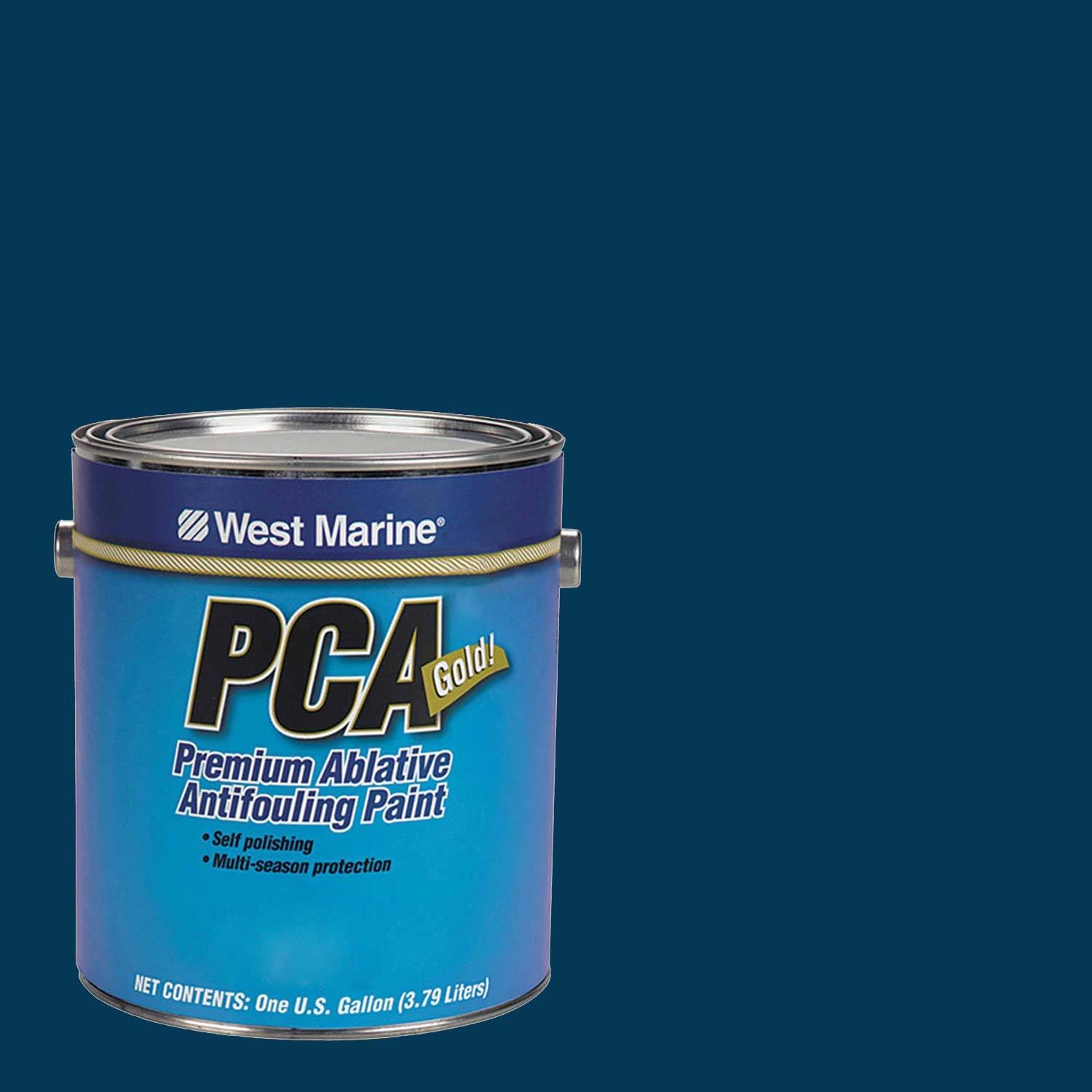 WEST MARINE PCA Gold Ablative Antifouling Paint, Blue, Gallon