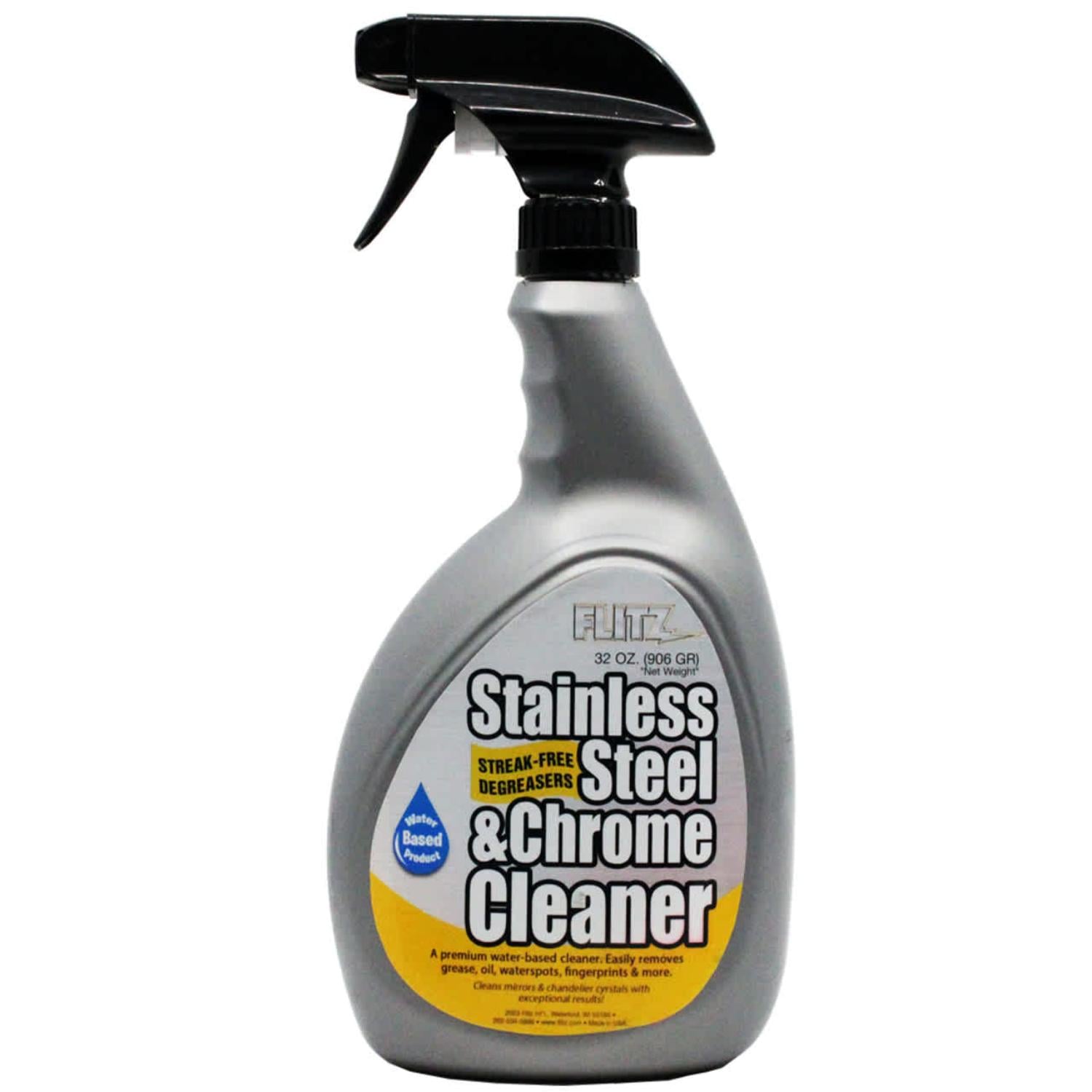 FLITZ Flitz Stainless Steel & Chrome Cleaner, 32oz.