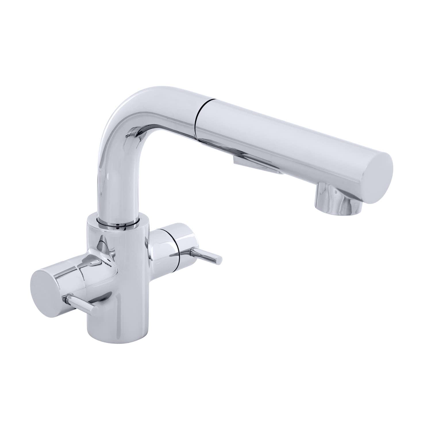 AMBASSADOR MARINE Aidack Pull-Out Galley Faucet, 10' Hose, Chrome