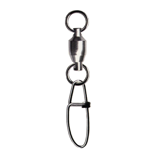 P-LINE 121 lb. Ball Bearing Swivel with Crosslock Snap
