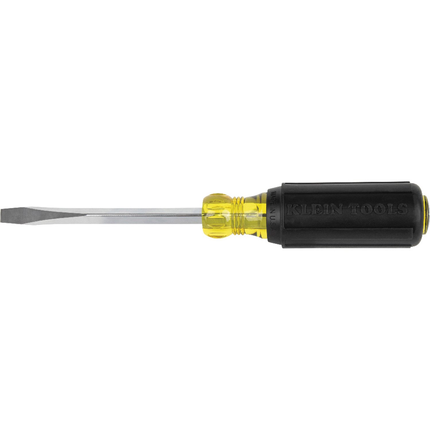 KLEIN 1/4-Inch Keystone Screwdriver, 4-Inch Square Shank