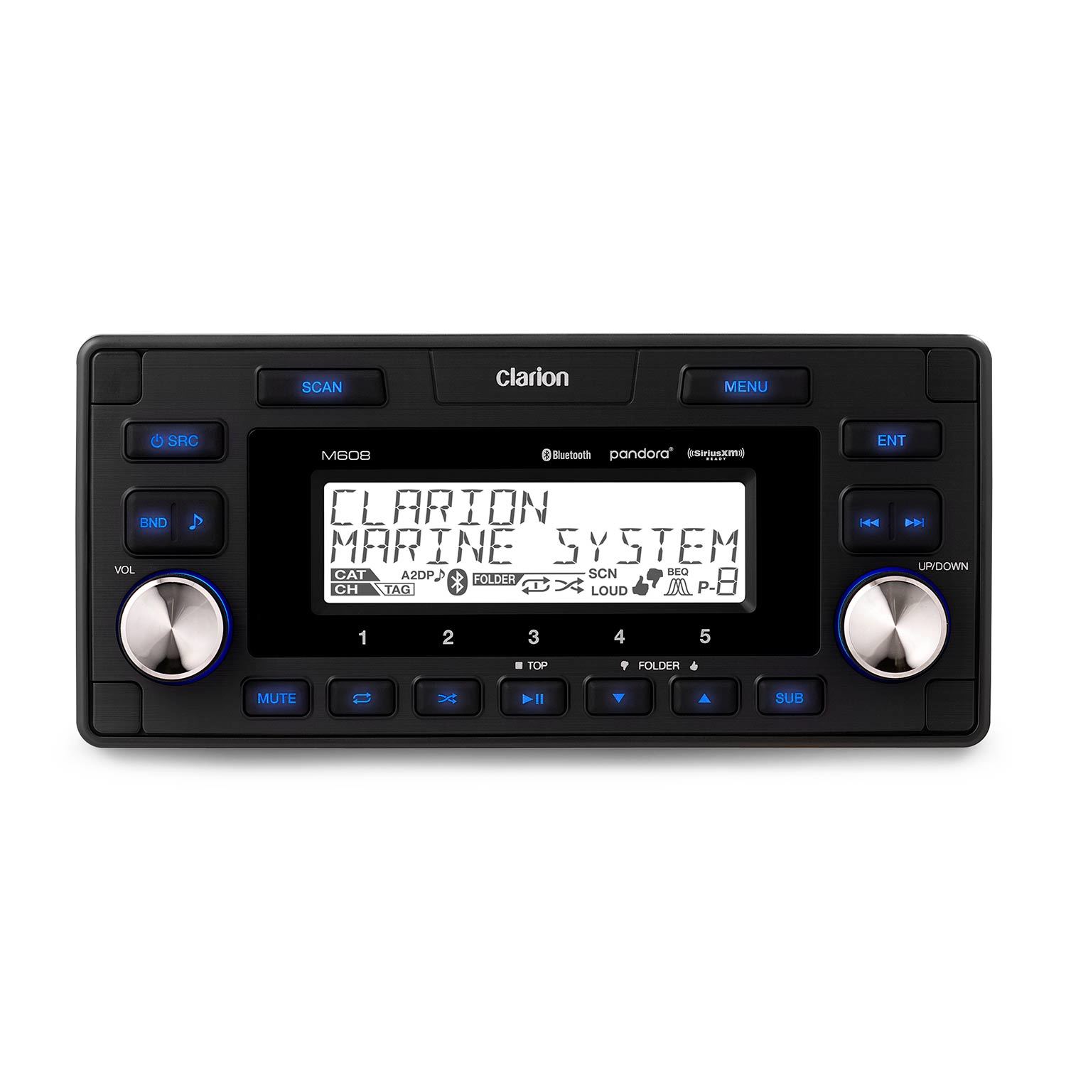 Clarion M608 BT Marine Digital Media Receiver – 4-Zone