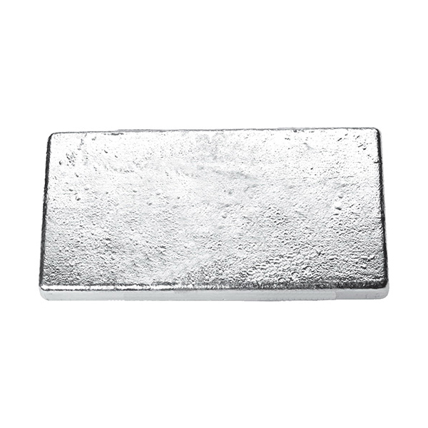 MARTYR Bar/Plate Aluminum Small Hull Anode with Wire, 2.5" x 4.5" x 0.65"