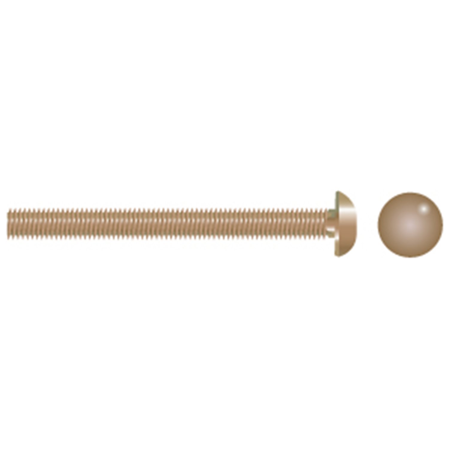 FASCO FASTENER 3/8-16 X 3" Bronze Carriage Bolts, 10-Pack