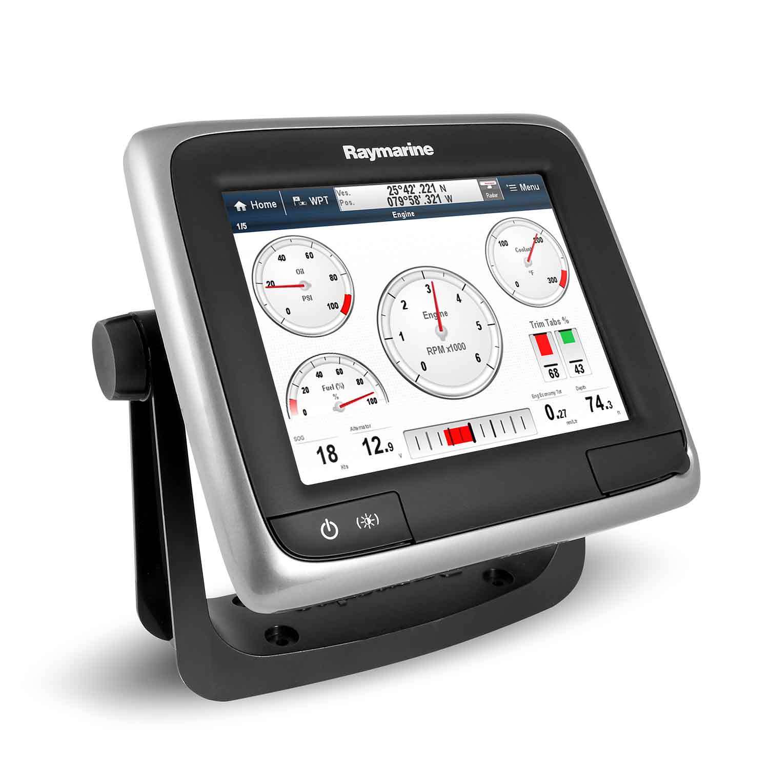 RAYMARINE a67 multifunction touchscreen display with built in digital ...