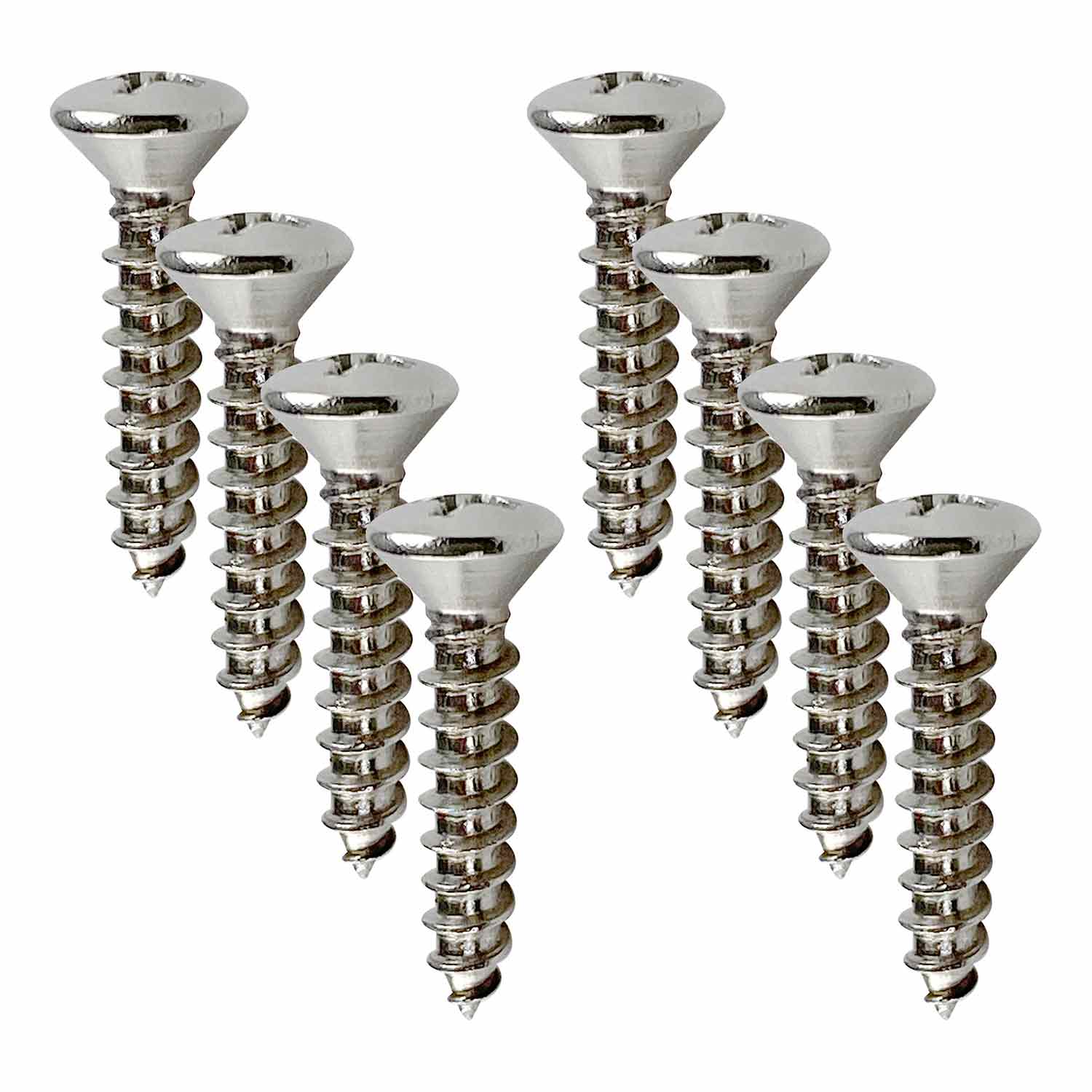 Seafit 8‑Piece Stainless Phillips Oval‑Head Tapping Screws
