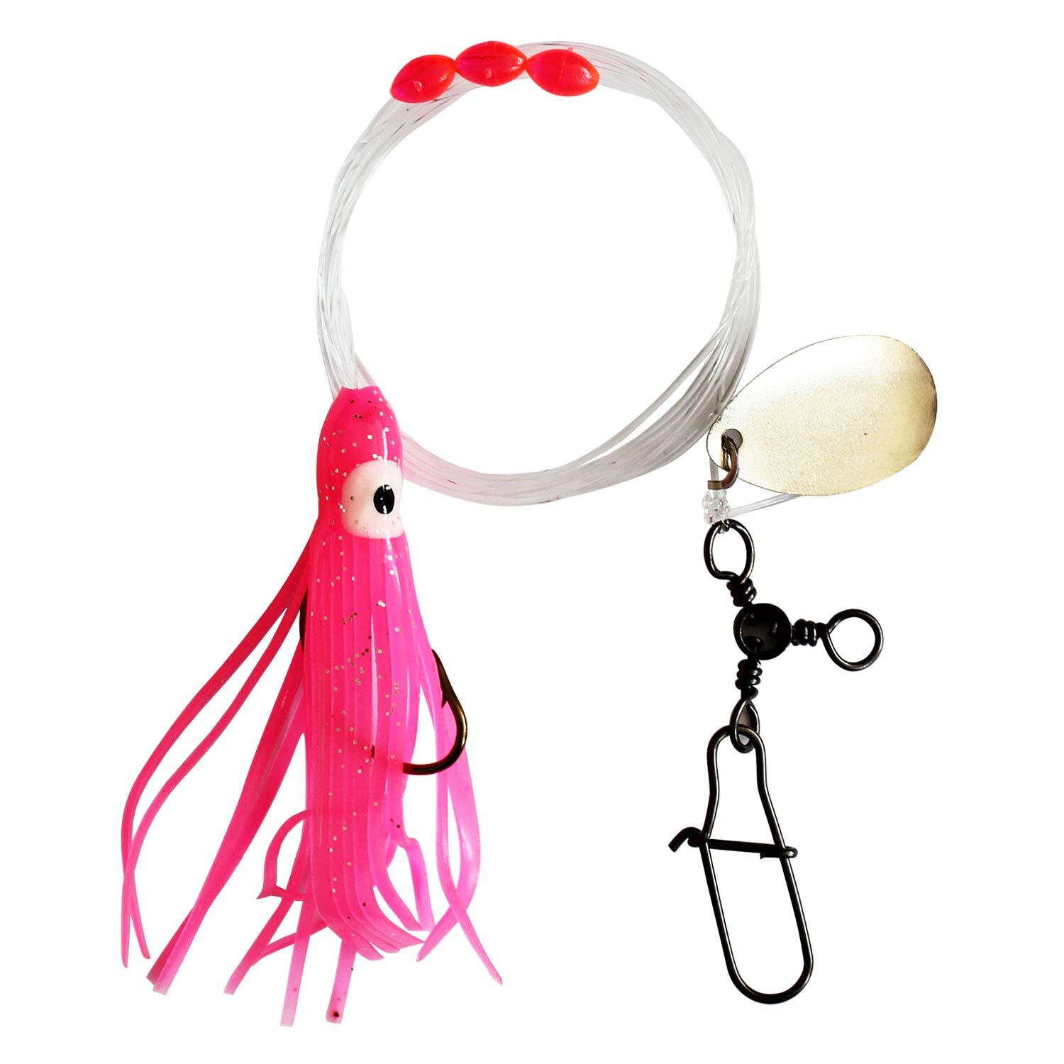 BLACKTIP Spinner Fluke 2/0 Squid Saltwater Rig