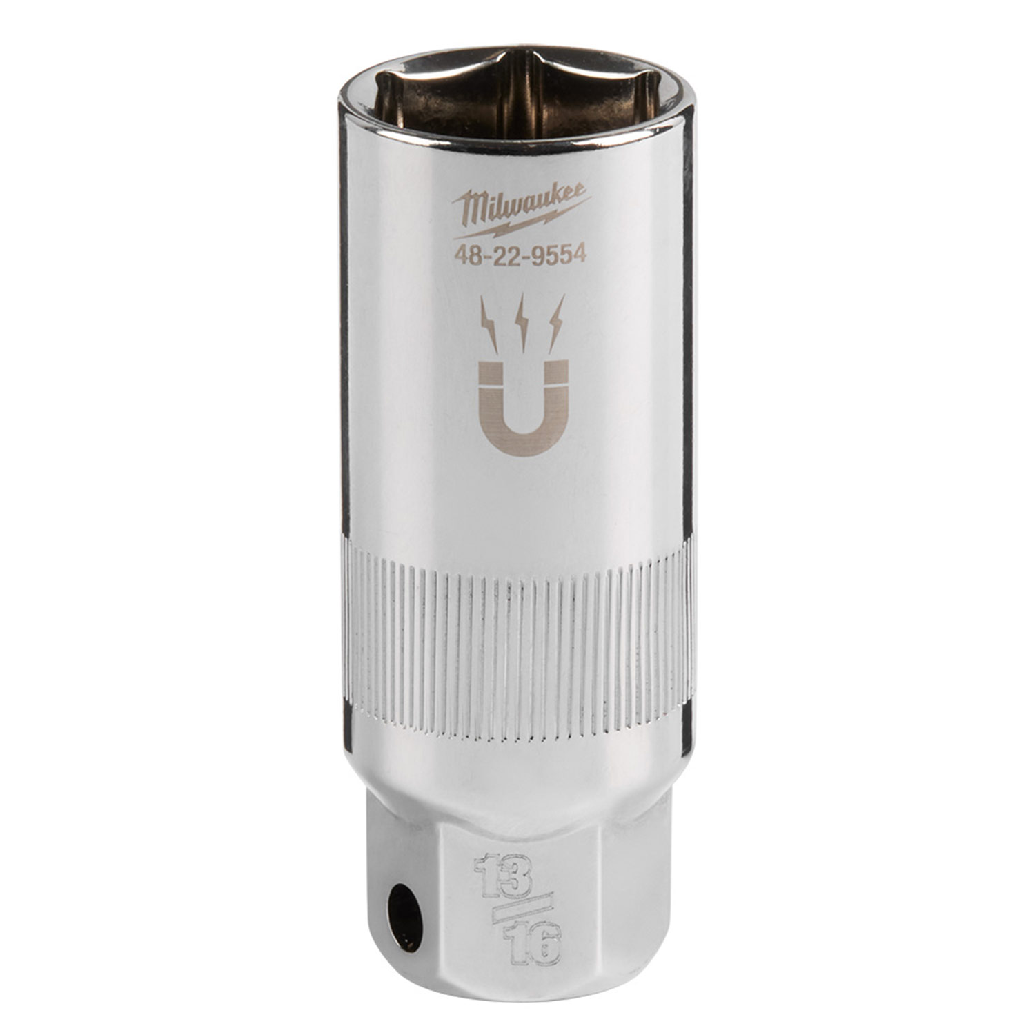 MILWAUKEE 3/8" Drive 13/16" Magnetic Spark Plug Socket