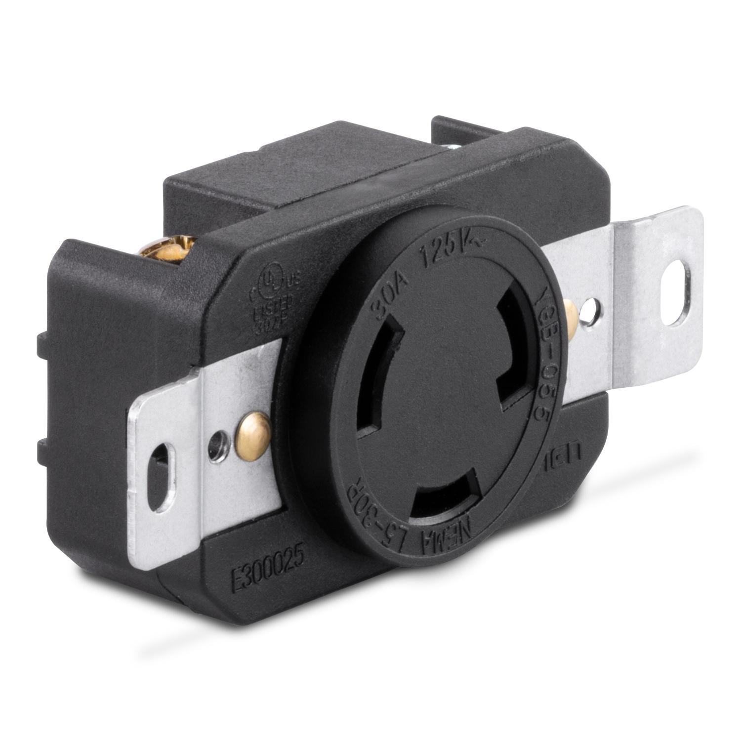 SIERRA Sierrs Shore Power Receptacle, 30 Amp 125V Locking