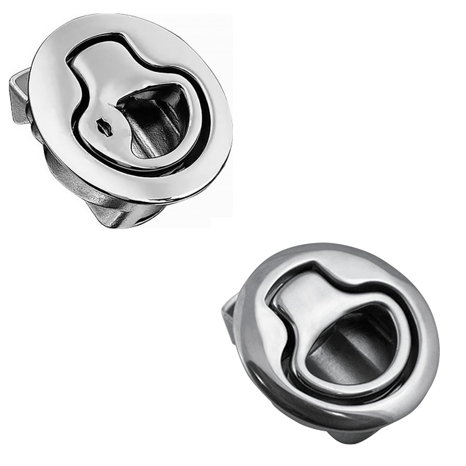 SOUTHCO MARINE M1 Medium Flush Pull Latch, Stainless Steel