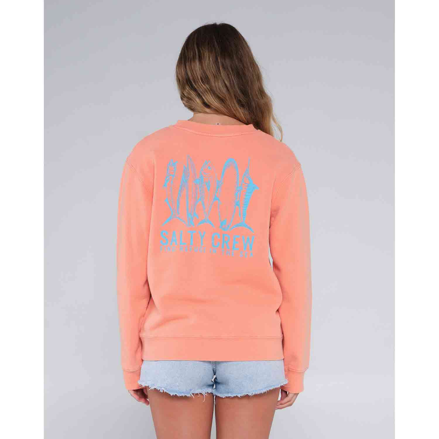 SALTY CREW Women's Line Up Premium Crew Sweater