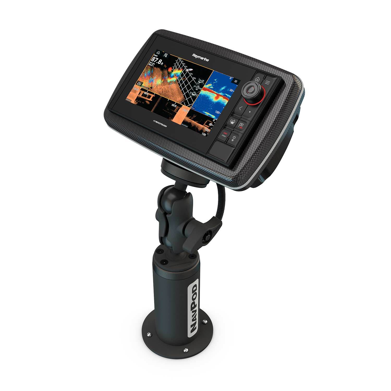NAVPOD PedestalPod with RAM Mount Pre-Cut for Raymarine eS95, eS97 ...